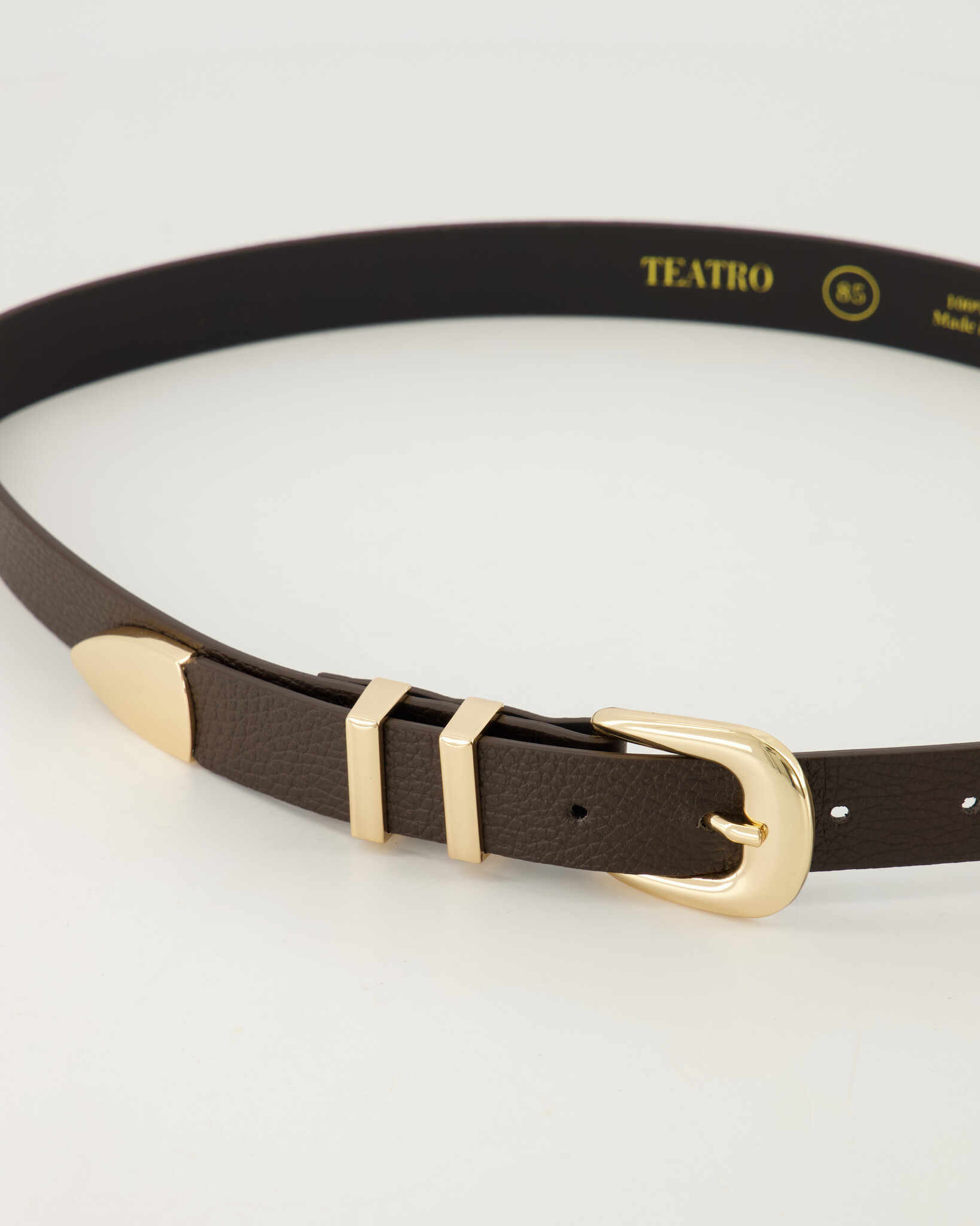 Belts with buckles | Dune - Classic Grain - Belts with buckles - - T1106 - Gold | Teatro Fashion