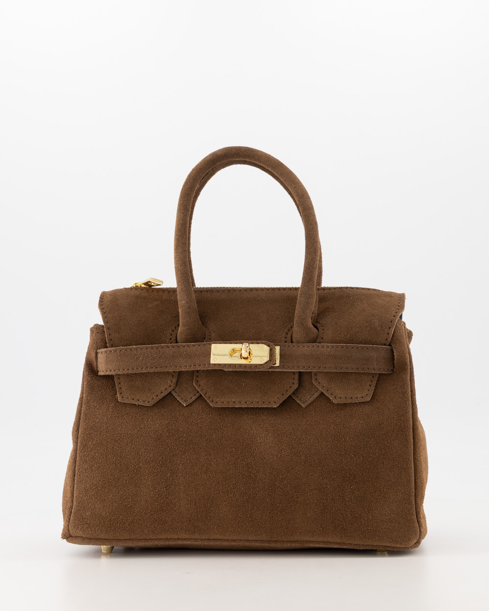 Hand bags | Birdie Small - Suede - Hand bags - Taupe - 24 - Gold ...