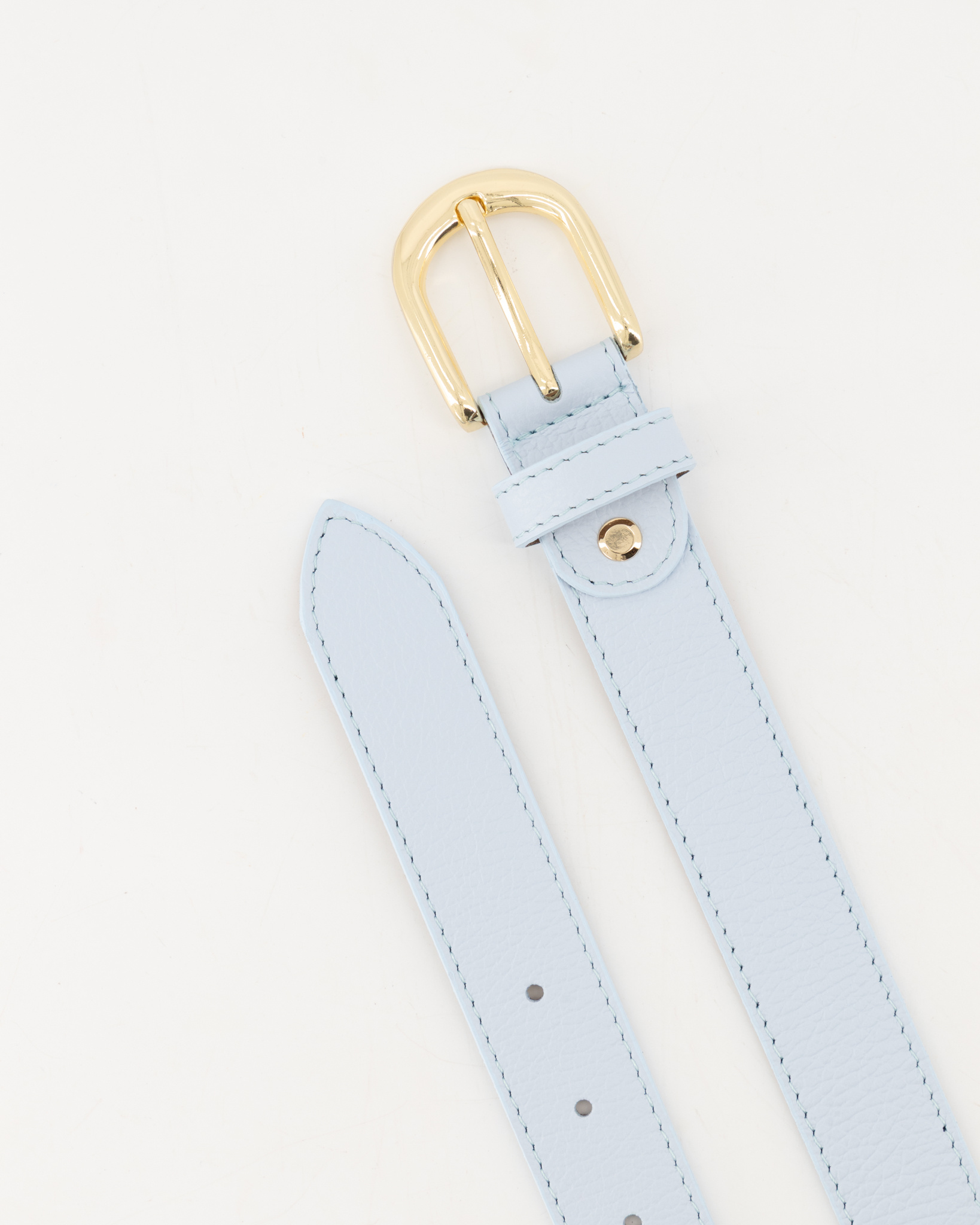 Riemen met gesp | Suus - Classic Grain - Riemen met gesp - Celeste Blue ...