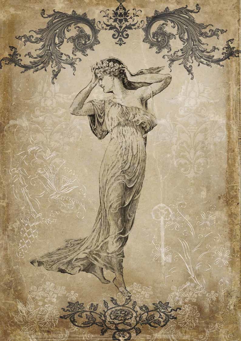 Decoupage Queen Antique Goddess Rice Paper A3 - Scraphut