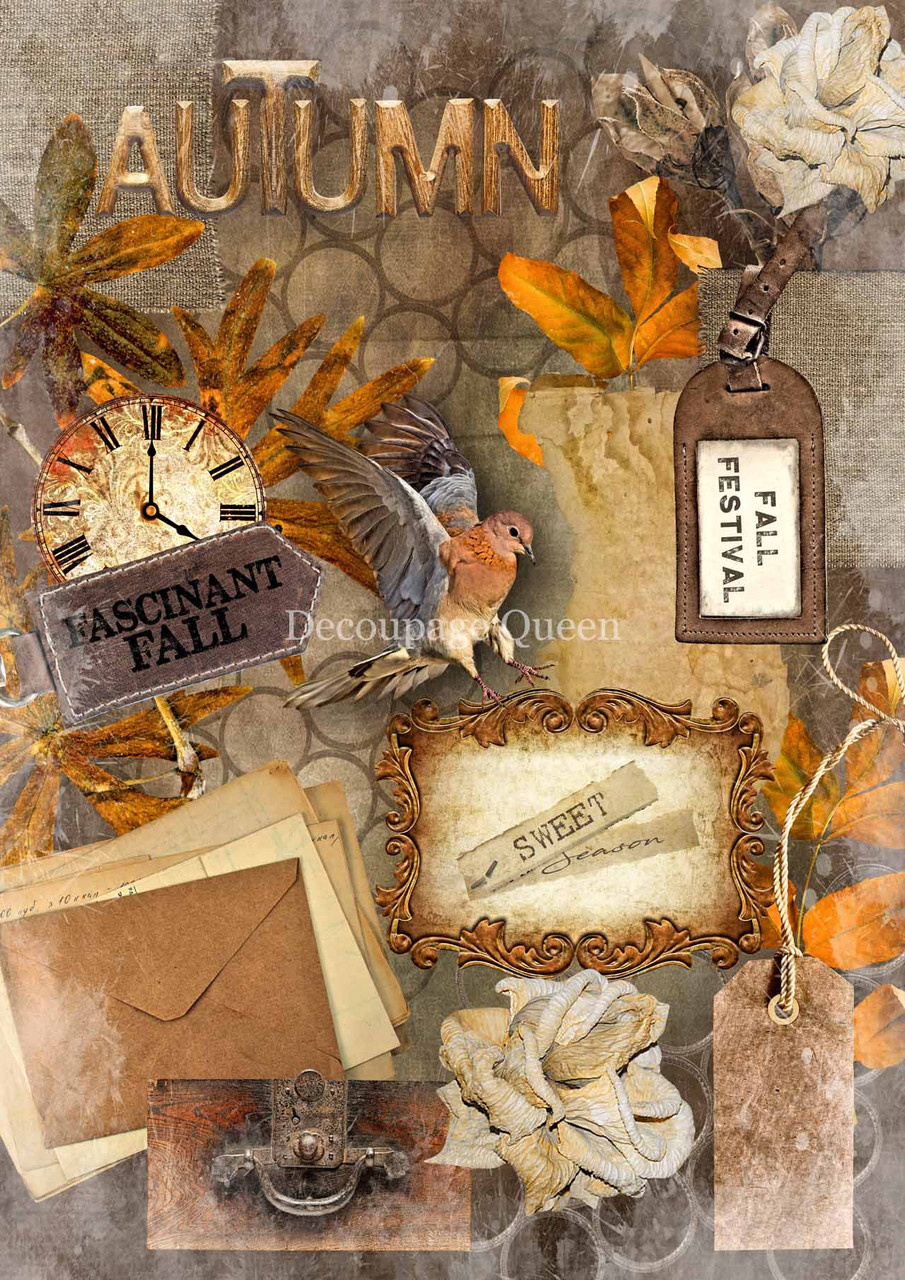 Decoupage Queen Sweet Autumn A4 - Scraphut