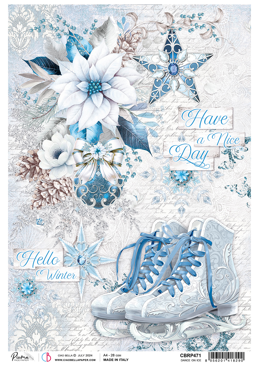 RICE PAPER A4 DANCE ON ICE - Scraphut