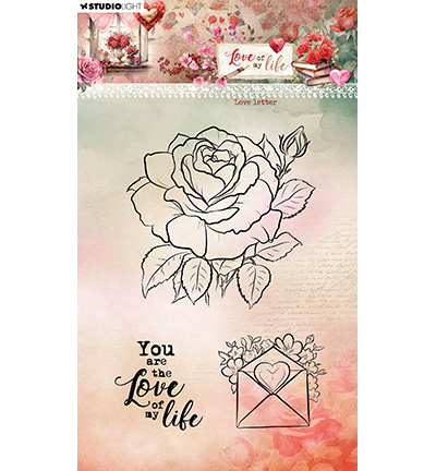 SL Clear Stamp Love letter Love of my life nr.776 - Scraphut