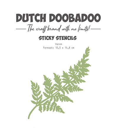 DDBD Dutch Sticker stencil A6 Fern - Scraphut