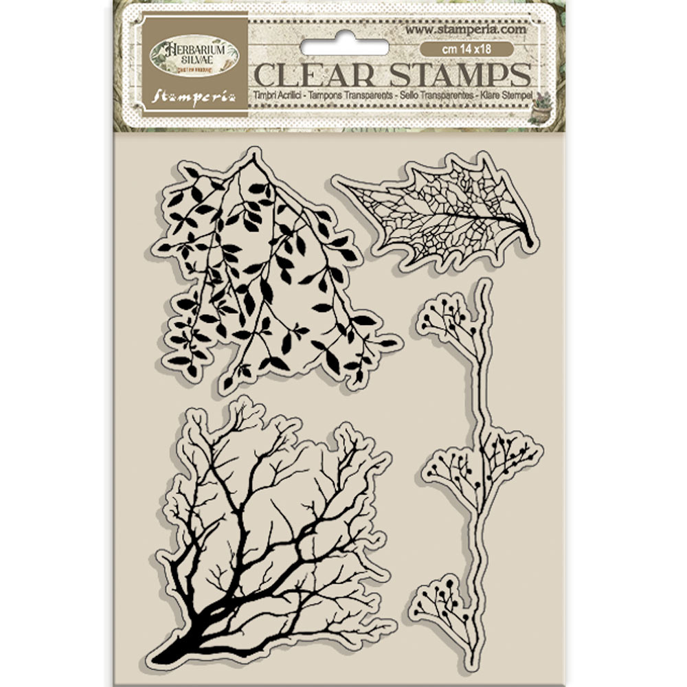 Stamperia Acrylic stamp cm 14x18 - Herbarium Silvae tree branches ...