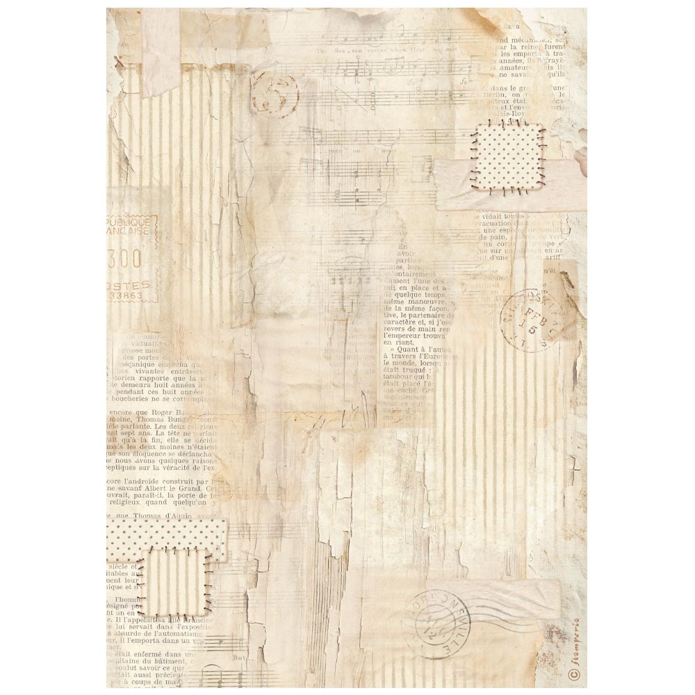 Stamperia Selection 6 Rice paper A4 - Family - Scraphut