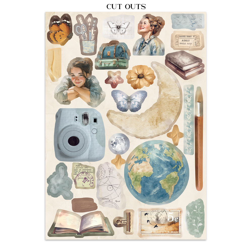 Stamperia Junk journal stickers, cut-outs, backgrounds - Secret Diary ...