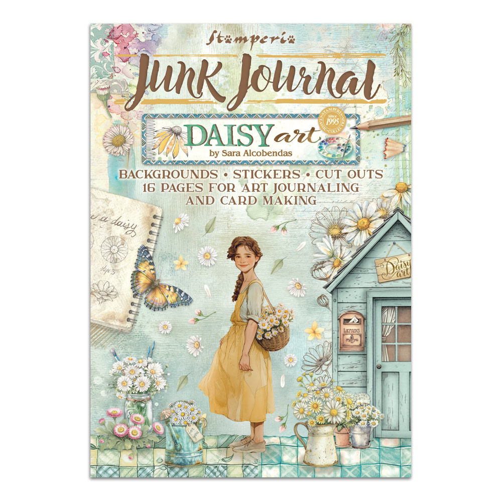 Junk journal stickers, cut-outs, backgrounds - Daisy Art - Scraphut
