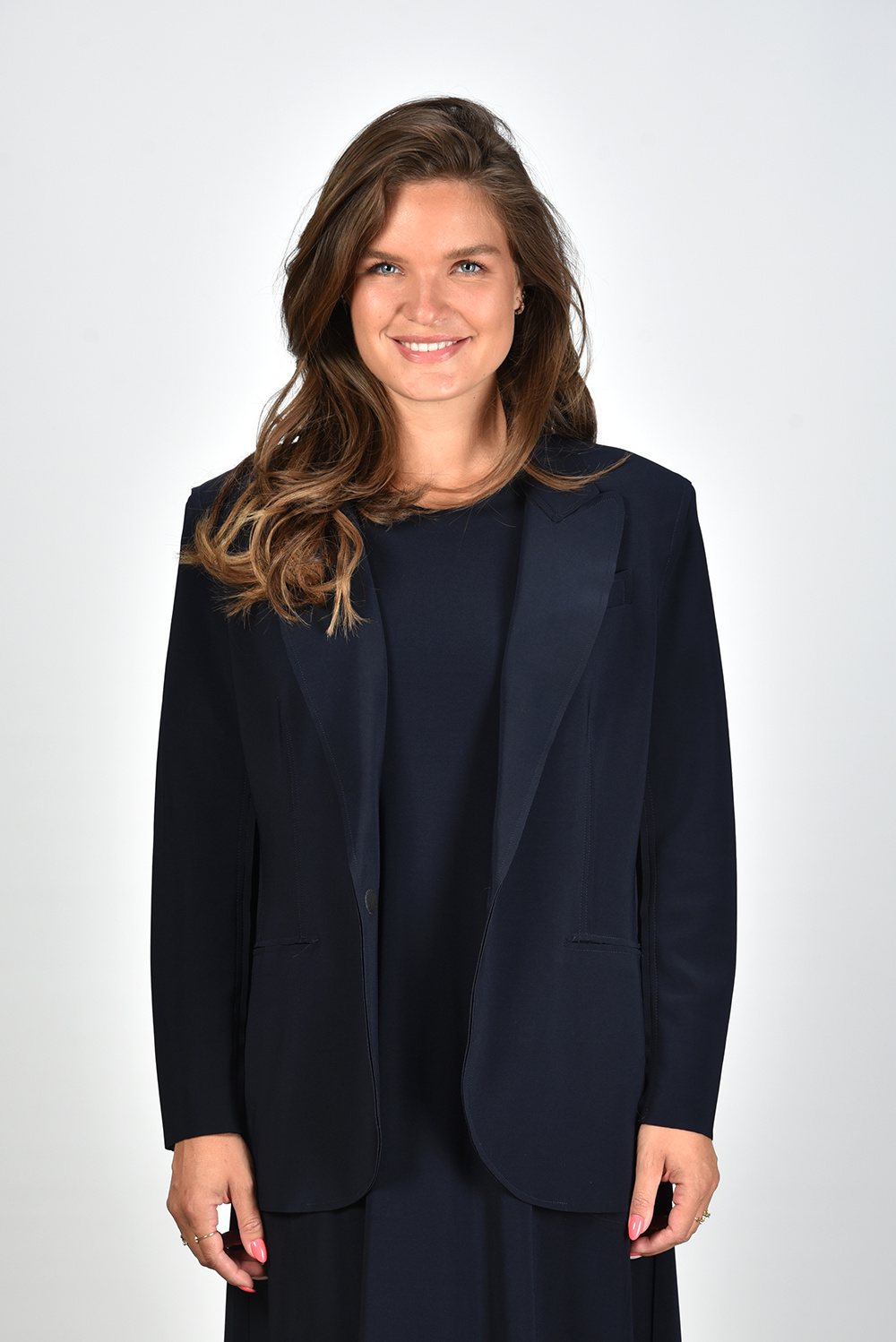 Norma Kamali blazer Single Breasted Bonded KK3264PL001012 midnight - Marjon Snieders