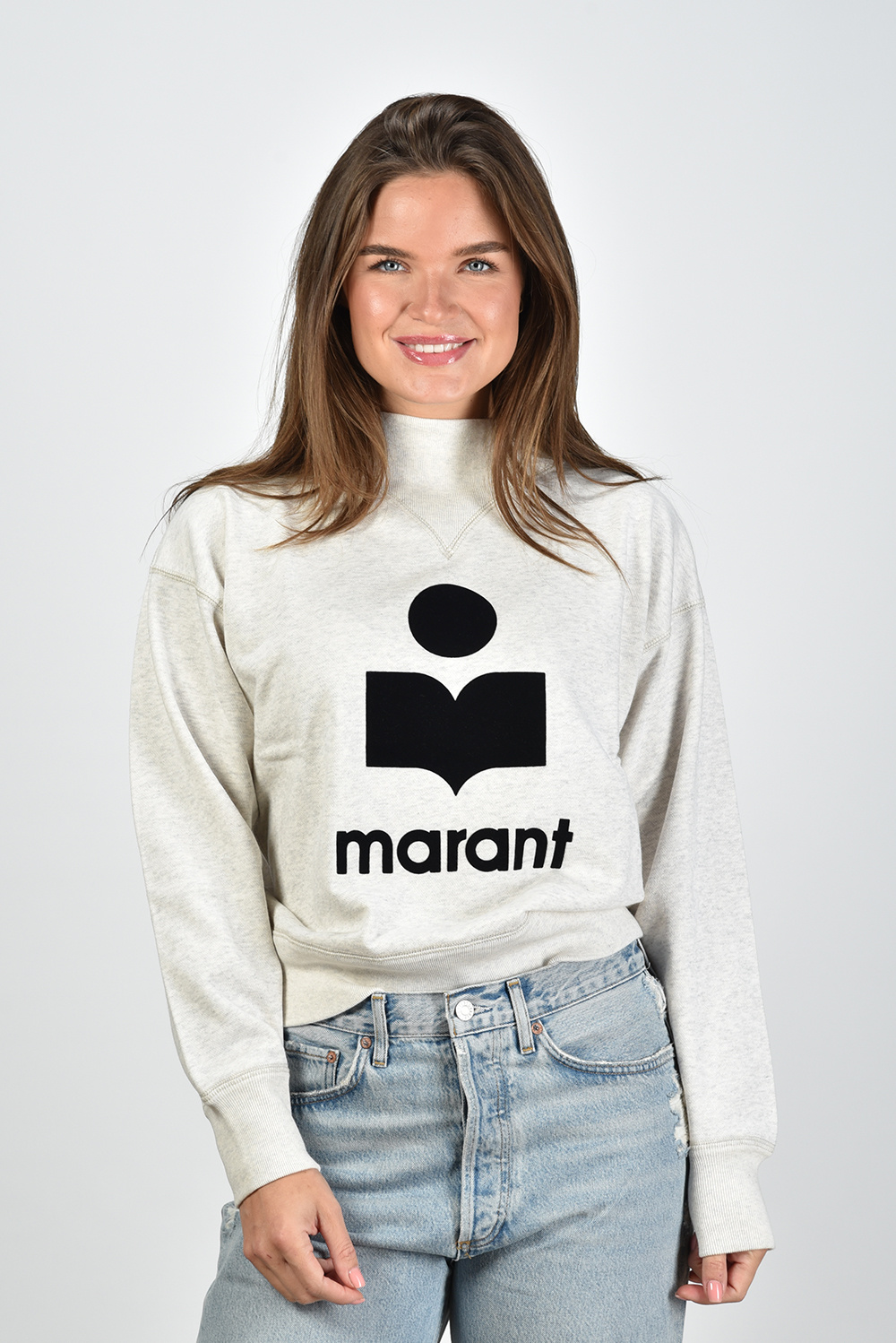 Marant Etoile trui Moby PSW0003FA-A1M07E ecru - Marjon Snieders