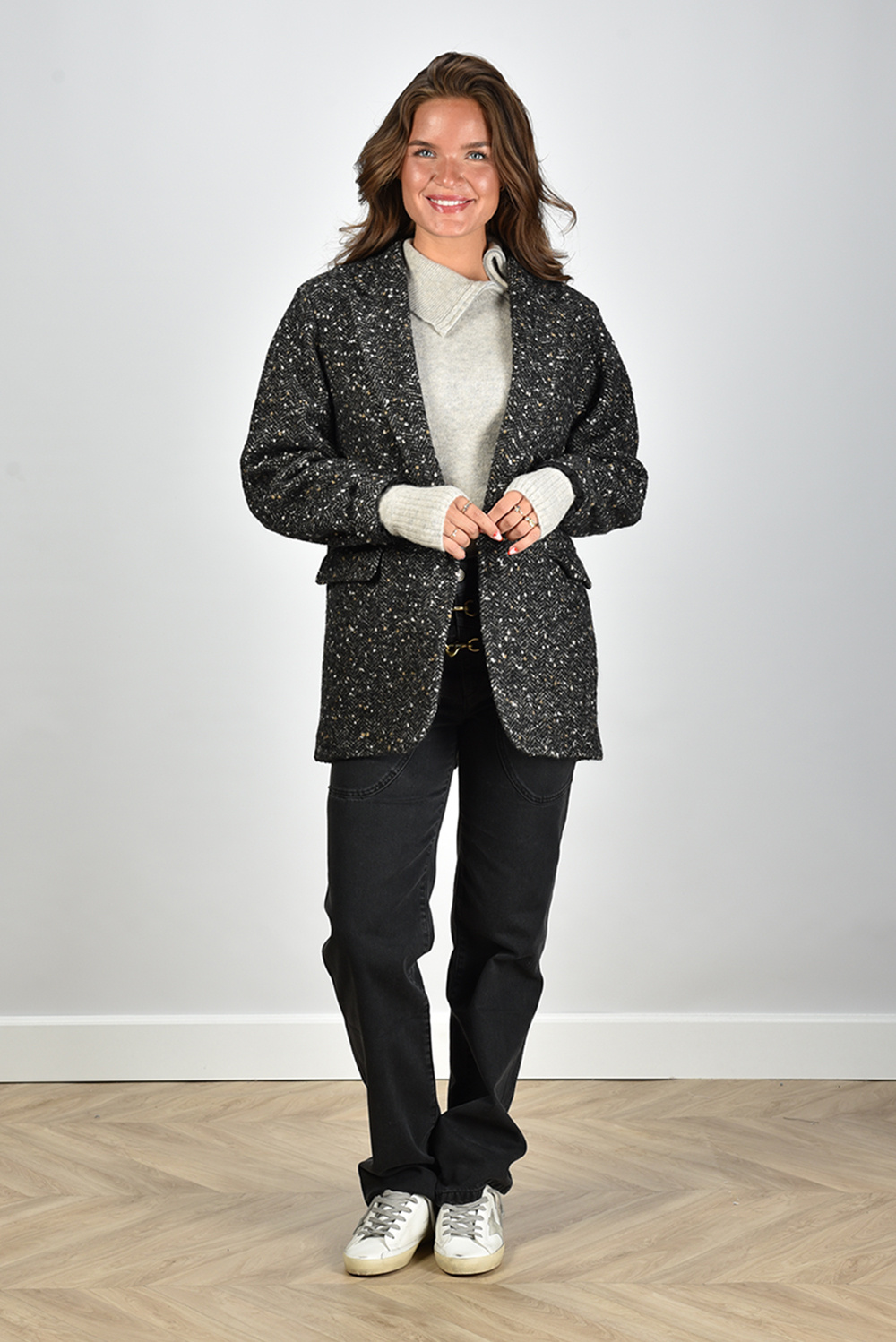 Marant Etoile blazer Hayden VE0387FA-B3D01E black - Marjon Snieders