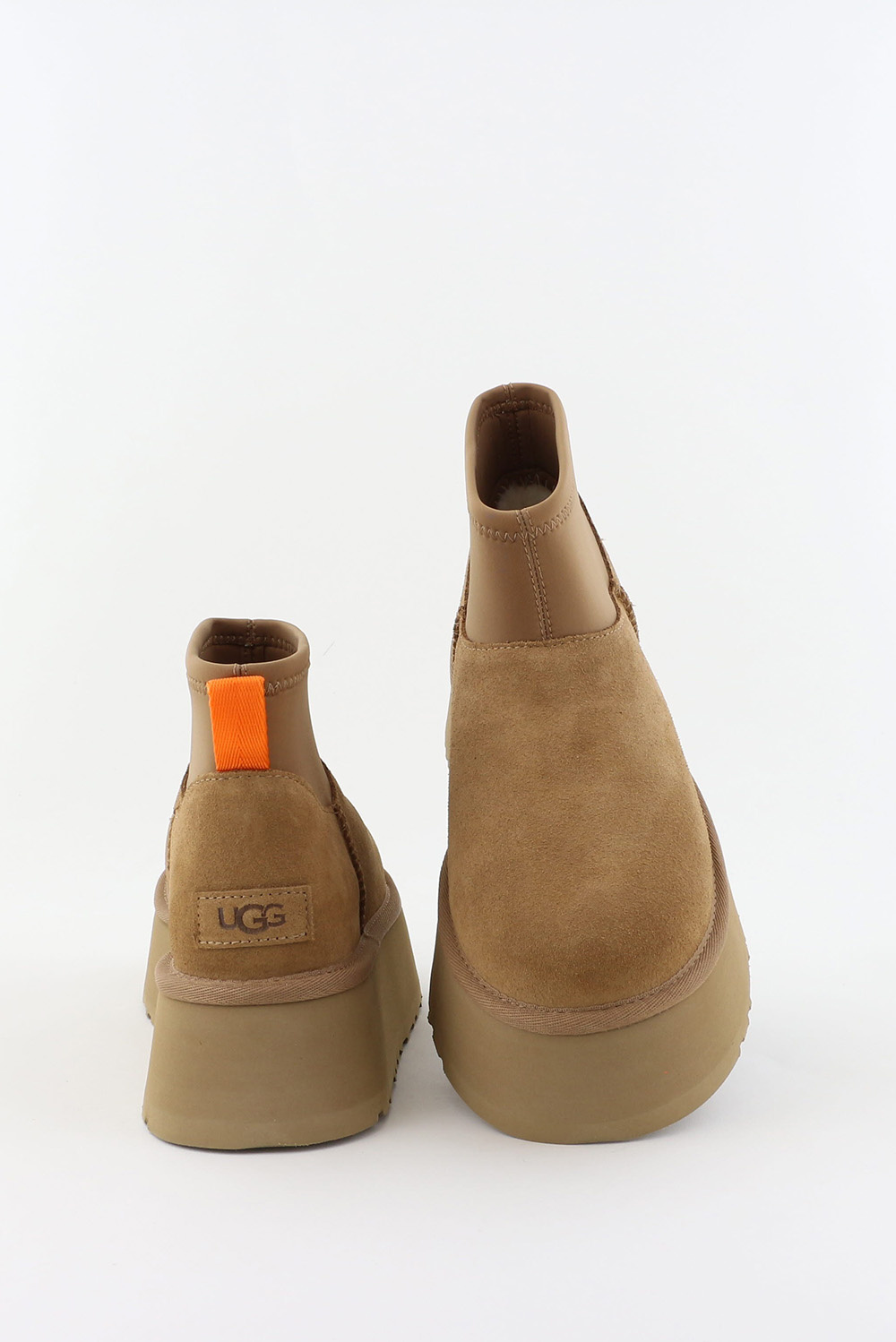 UGG ankle boots Classic Mini Dipper with platform sole chesnut - Marjon ...