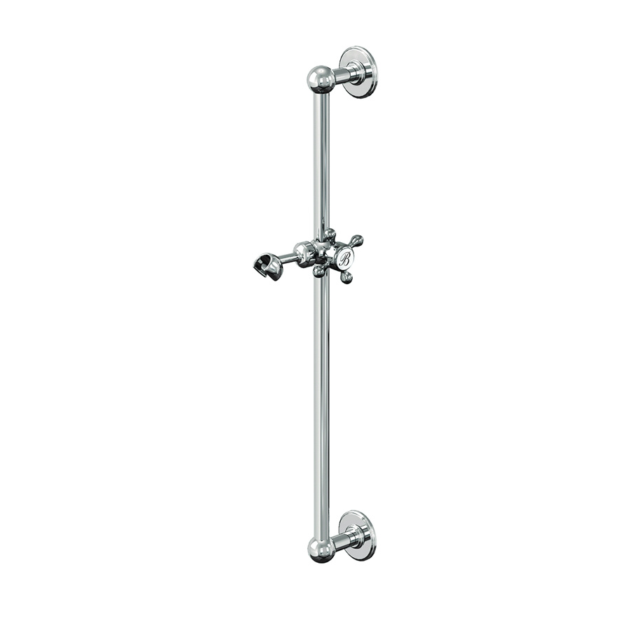 Slide rail for hand shower Edwardian, finish chrome or nickel ...