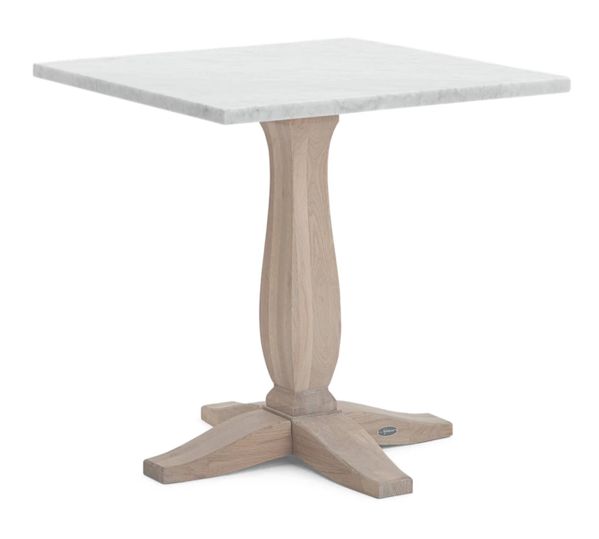 Unfinished Pedestal Dining Table Square