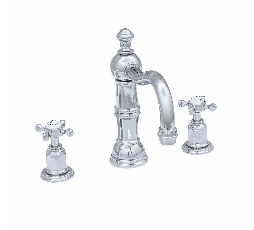 Classical basin mixer E.3720 with porcelain handles - Victorian style ...
