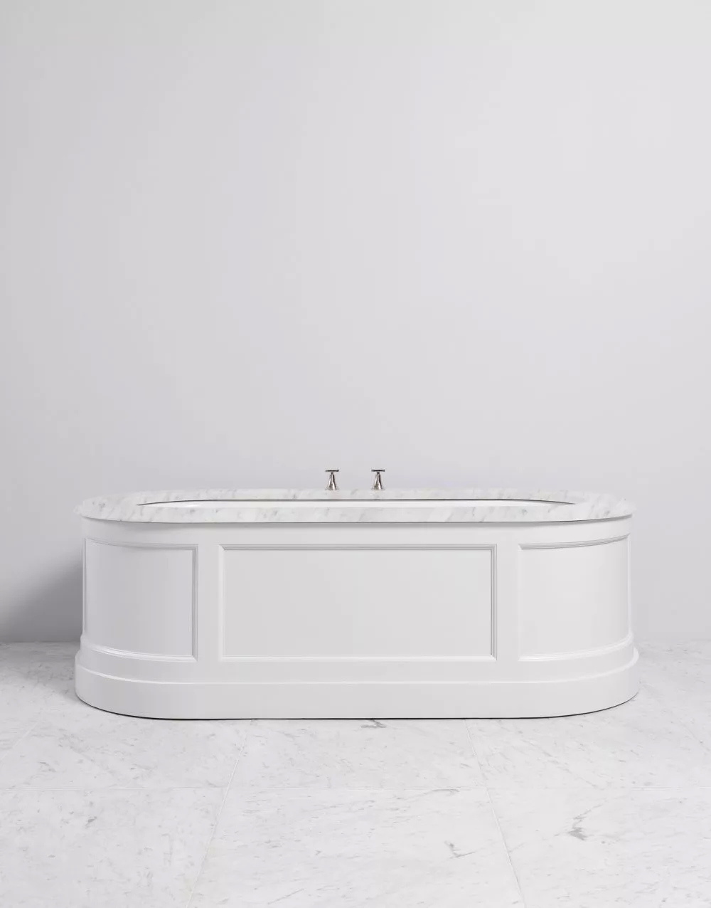 Portman freestanding bath with marble top BP200 - panel painted MOHER ...