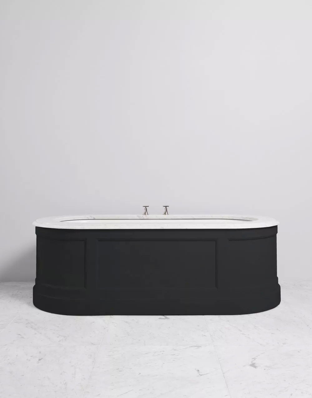 Portman freestanding bath with marble top BP200 - panel painted COOLE ...