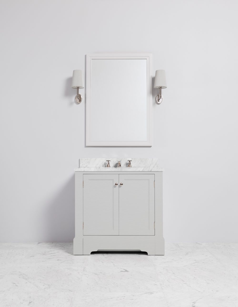 Louis Single Combe VP119 bathroom furniture with natural stone top ...