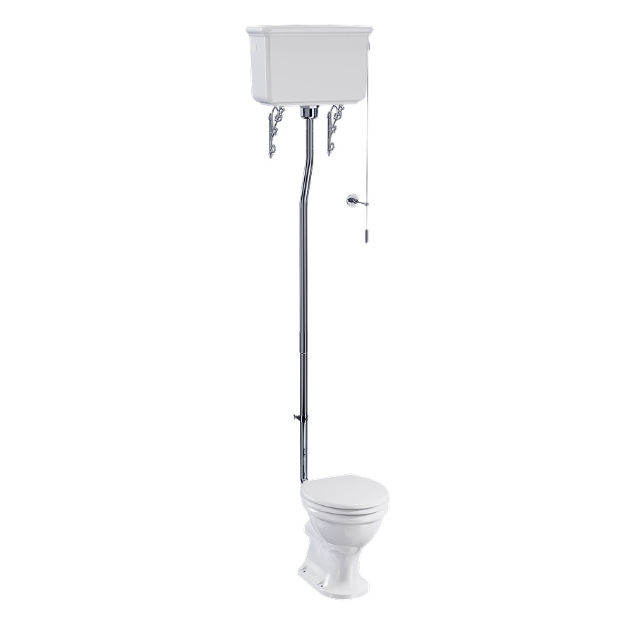 Guild High level toilet with rimless p-trap pan and cistern ...