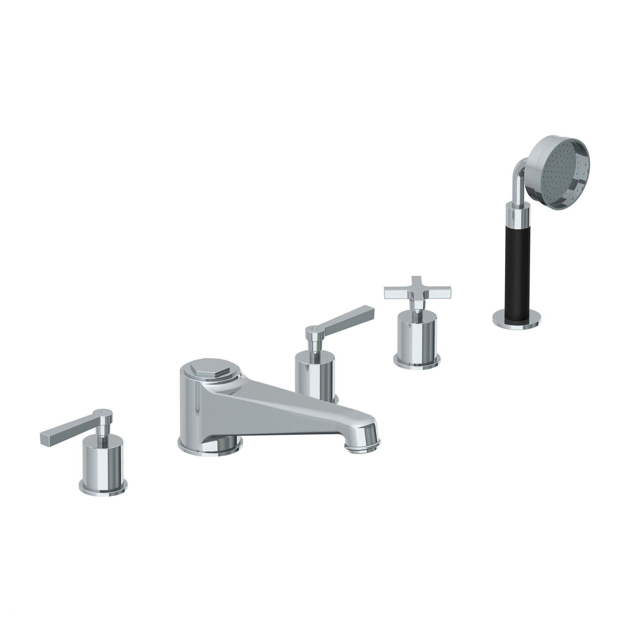 Janey Mac 5-gats badkraan-set met handdouche en hendel JL1262 ...