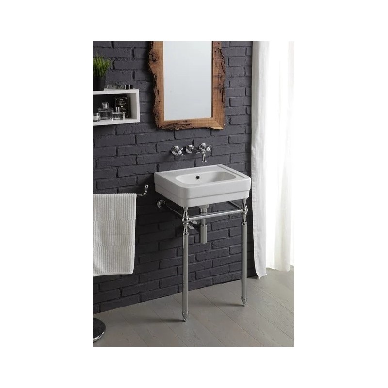 Blue Provence Soho 50cm basin with metal stand BP950-BP950BM ...
