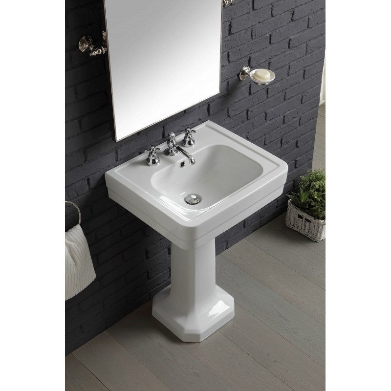 Blue Provence Soho 60cm basin with ceramic pedestal BP960-BP915 ...