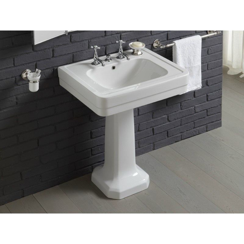 Blue Provence Soho 70cm basin with ceramic pedestal BP970-BP915 ...