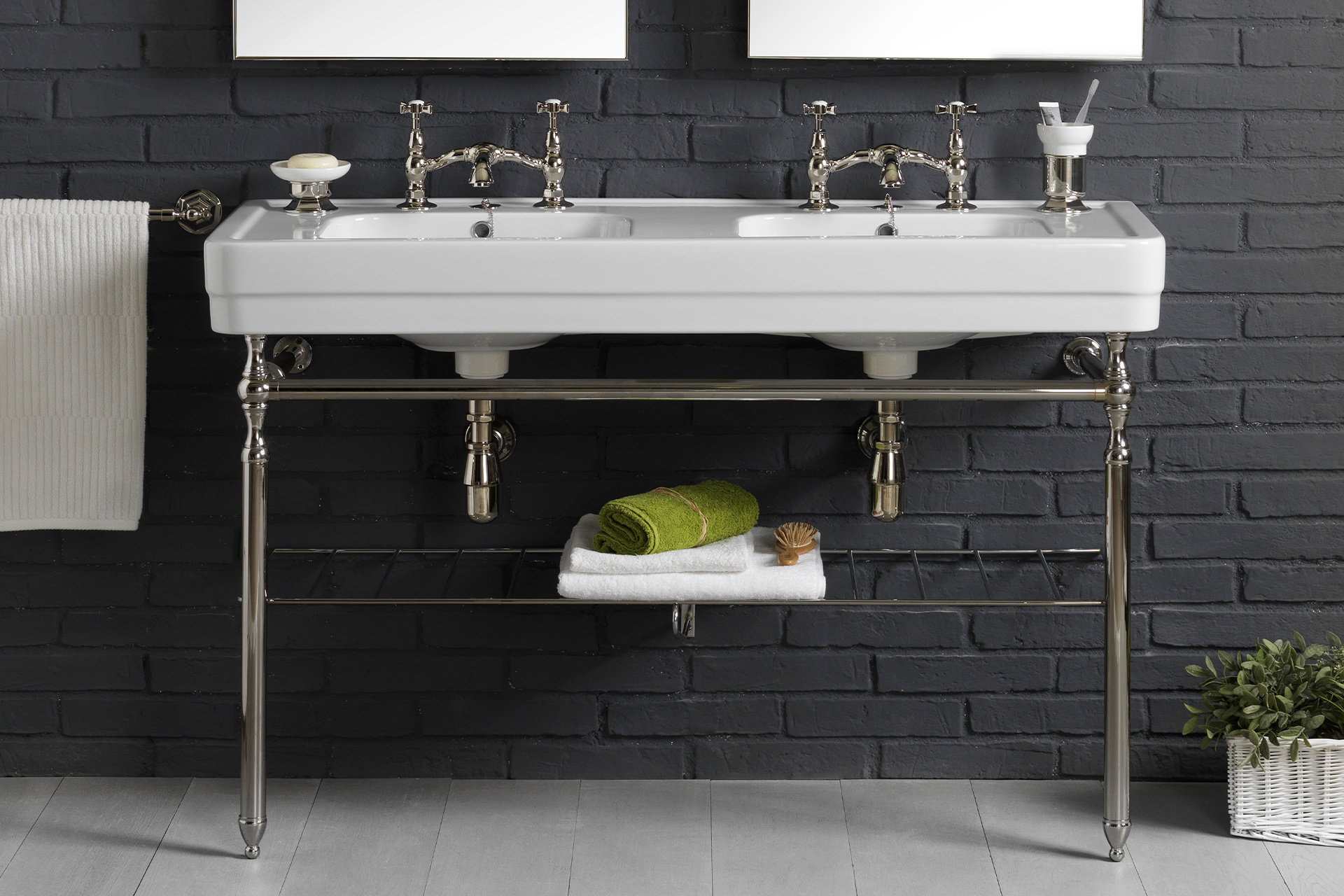Blue Provence Soho 130cm double basin with stand BP9130-9130BM ...