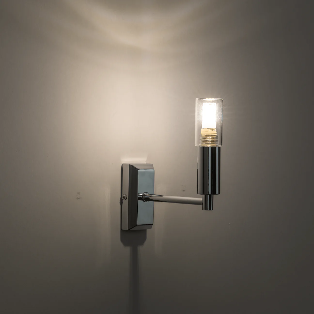 Neptune OUTLET-Brunswick-wall-light chrome with white warm shade ...