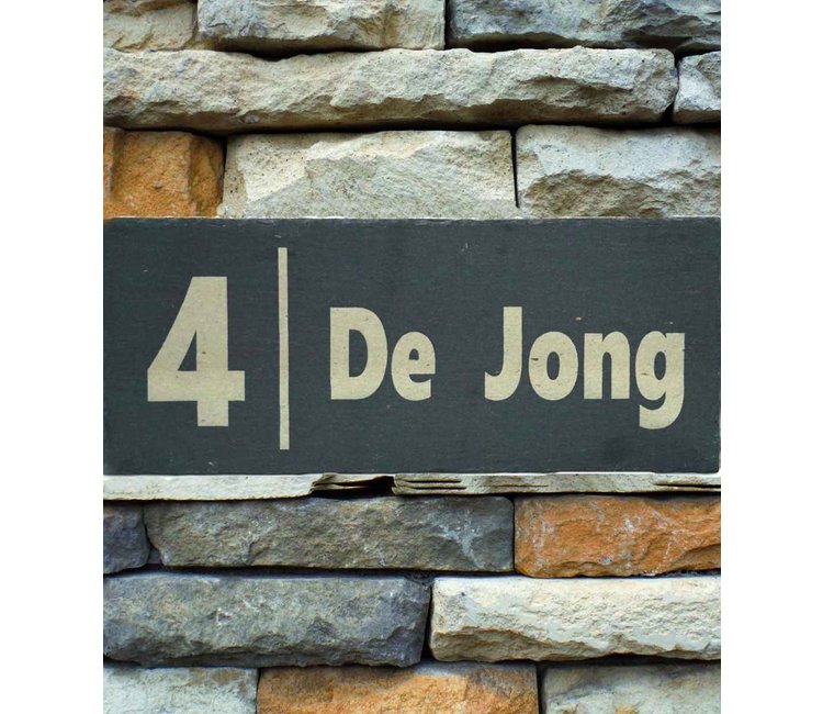 Modern slate house nameplate - Order Now Online