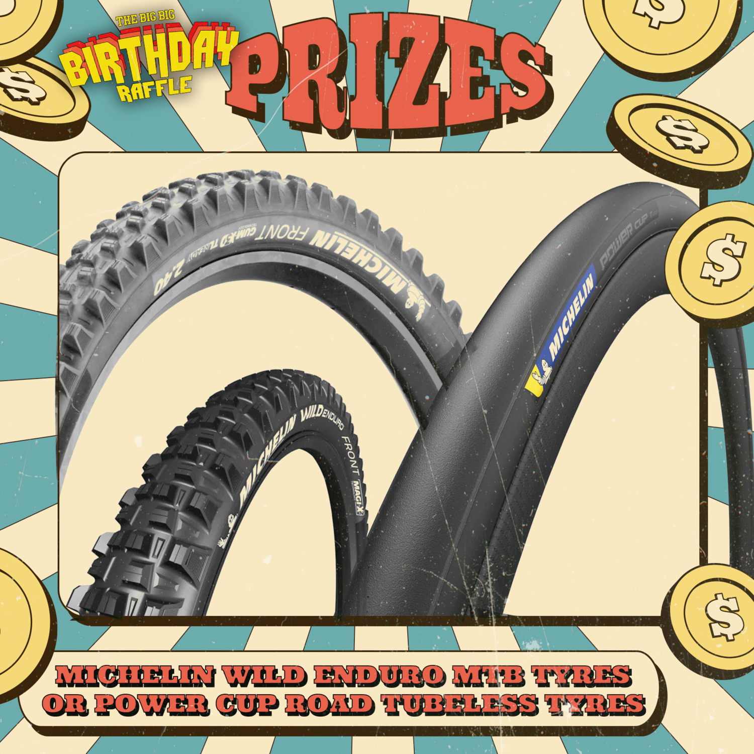 Big Birthday Raffle Ticket - Feel Good Bicycles