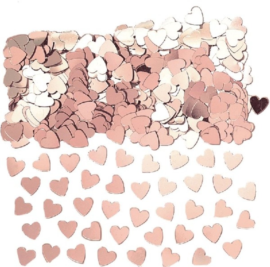 Confetti hartjes rose goud | Versiering en decoratie | Tuf-Tuf | Tuf ...