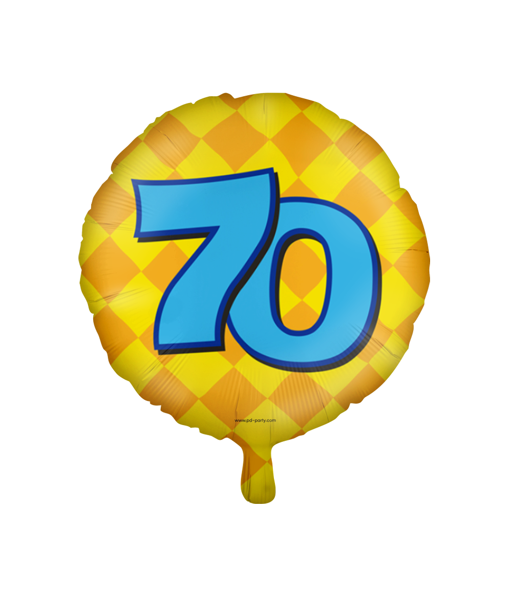 Helium ballon 70 jaar party | 45cm | Tuf-Tuf Nederland