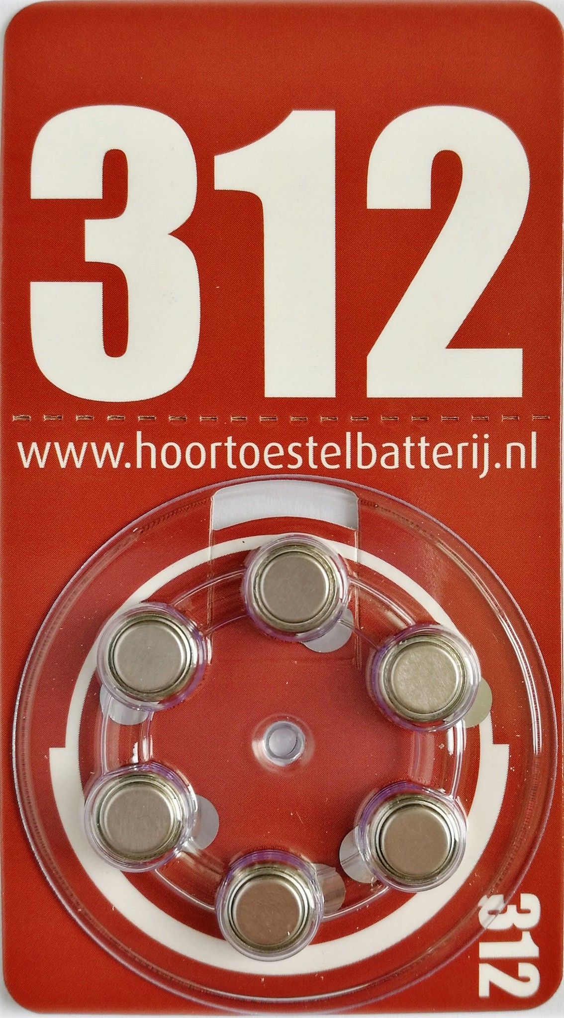 HoortoestelBatterij.nl type 312 bruin €1,19 - HoortoestelBatterij.nl