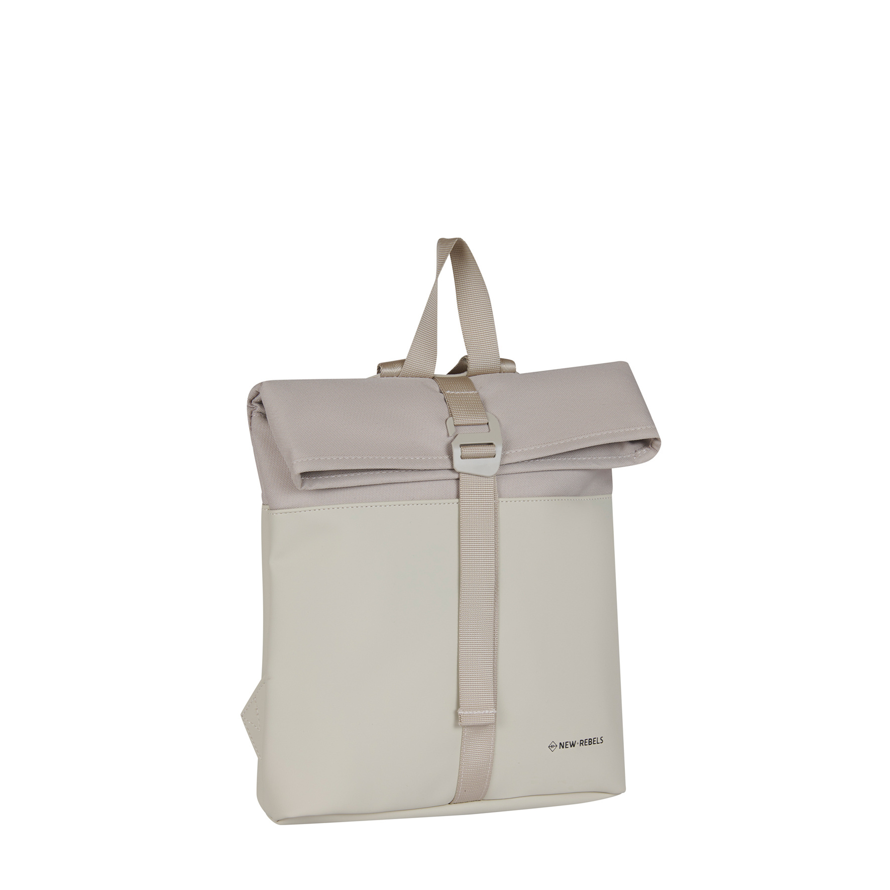 New Rebels Bruce Los Angeles Beige 7L Rolltop Rucksack Wasserabweisend ...