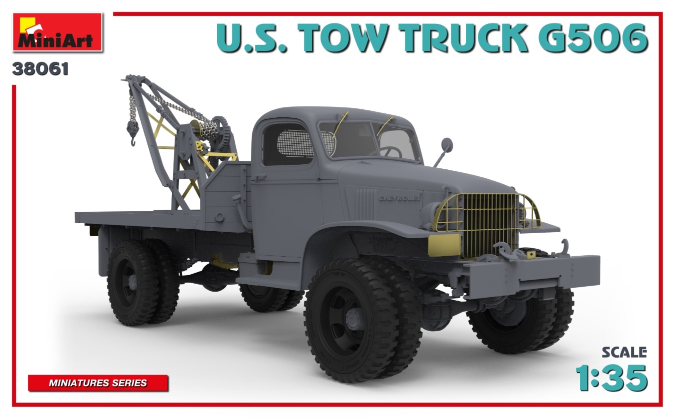 Miniart 1:35 : Us Tow Truck G506 Series U.S. TOW TRUCK G506 - Armored Track Model Miniart 1/35 ...