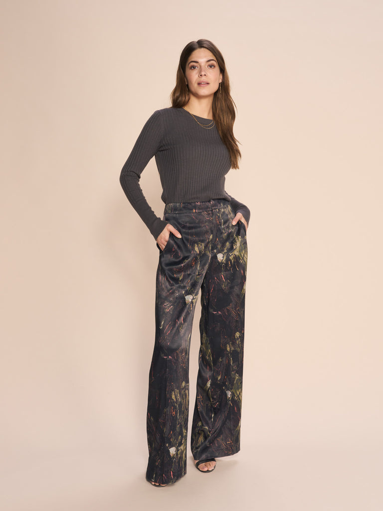 MMJules marble pant black Mos Mosh - Maurits & Mulder