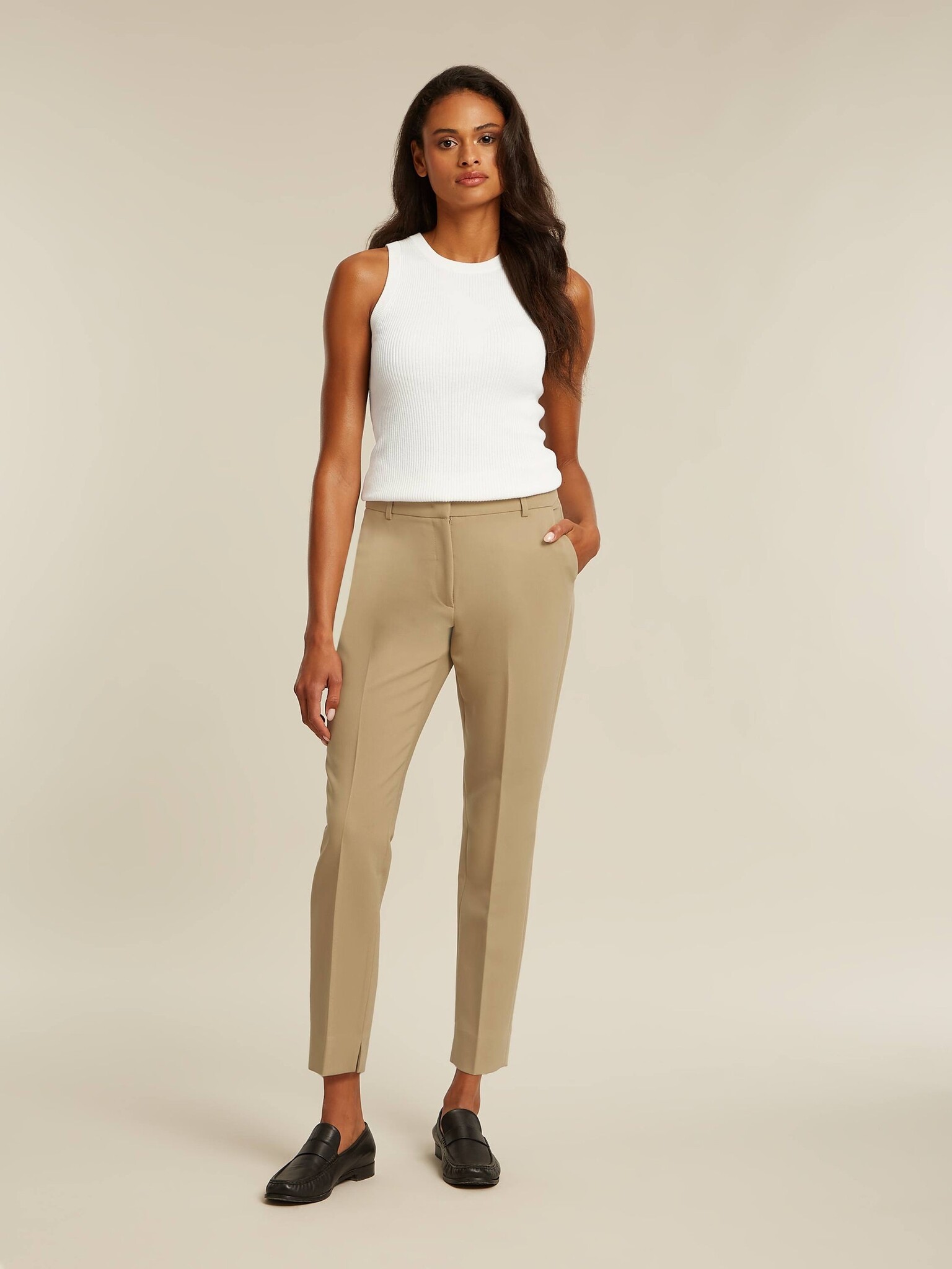 ALIX pants camel Beaumont - Maurits & Mulder