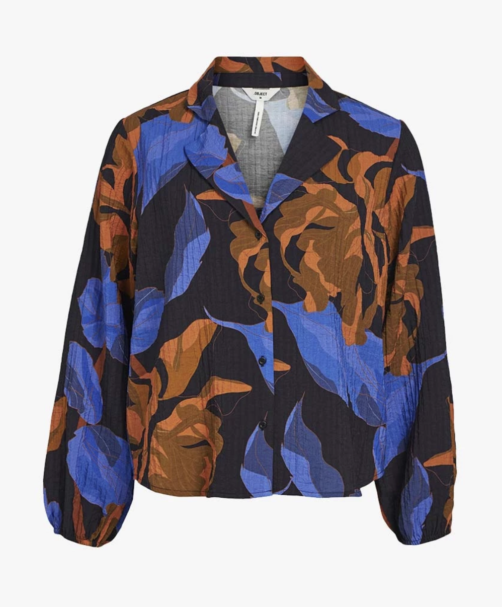 OBJECT - Blouse Felicia black/marigold - Studio Ndrie8