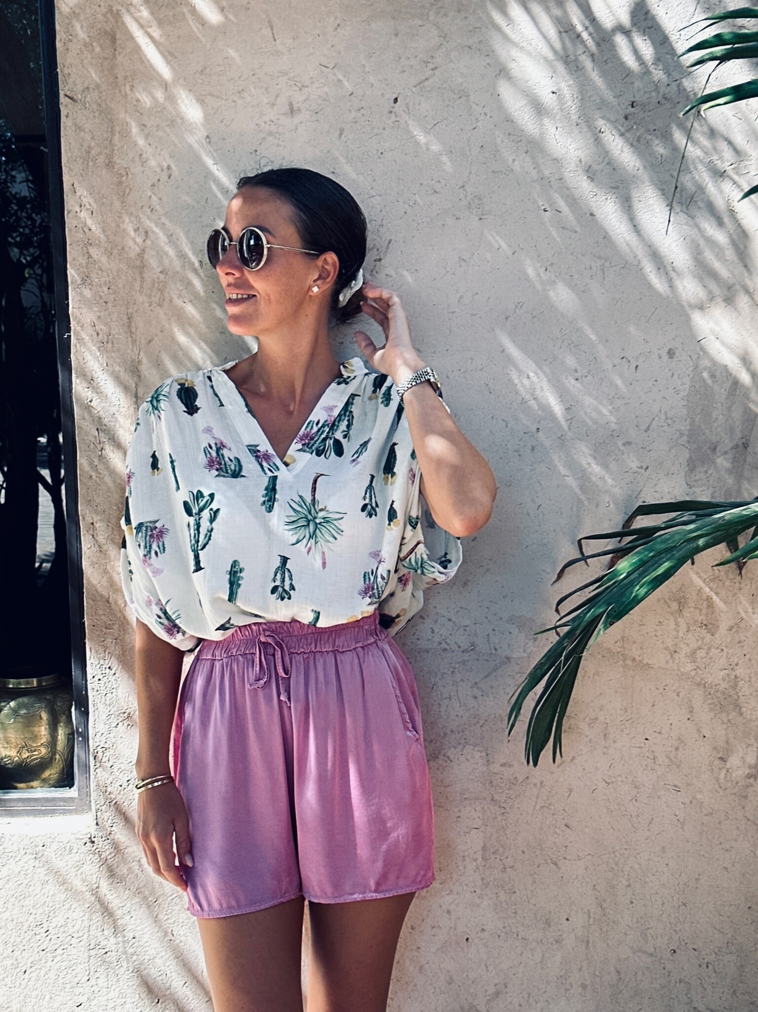 JILL CACTUS PRINT BLOUSE - Pure Sense