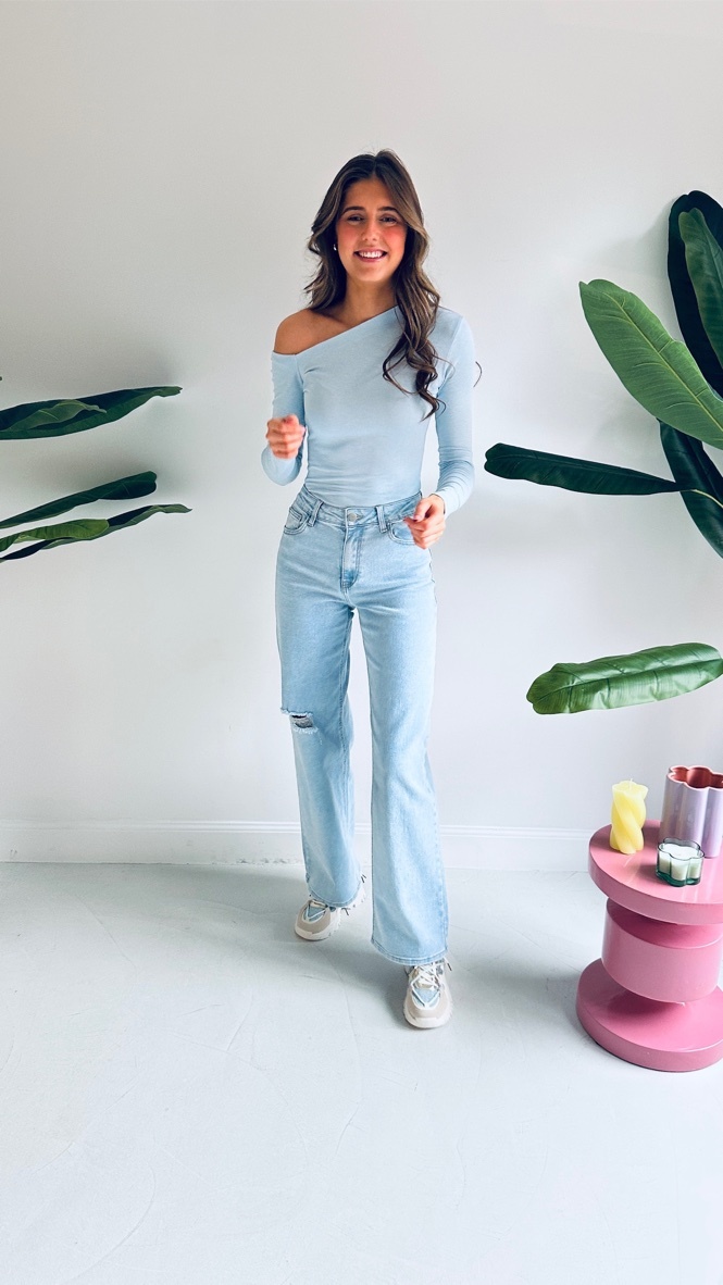 ALLISON BLUE LONGSLEEVE SHIRT - Pure Sense