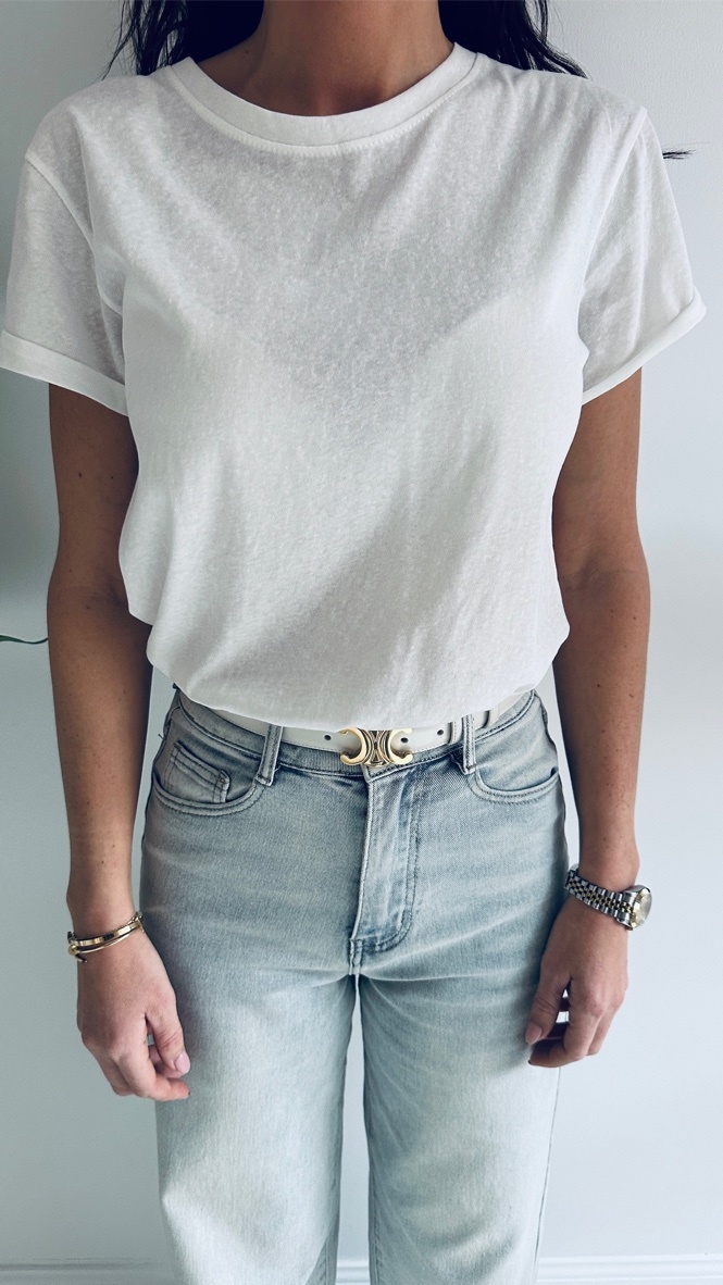 ALINE BASIC WHITE T-SHIRT