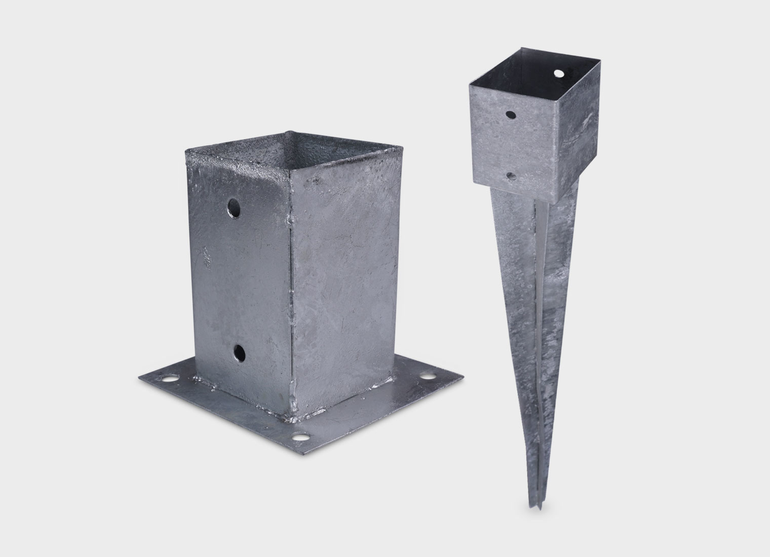 Pfostenträger & Betonanker - Pfostenschuh / Einschlaghülse immer ...