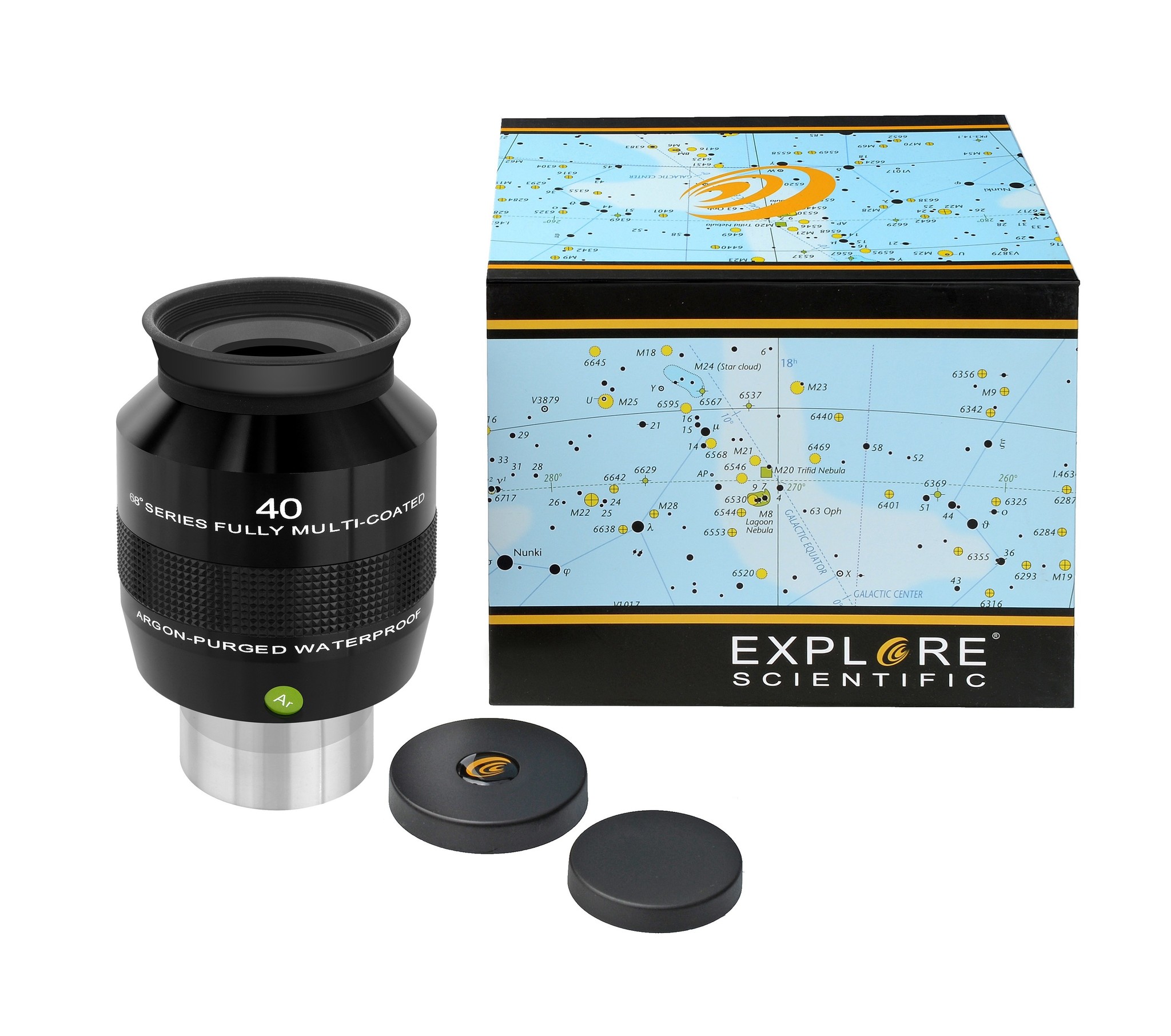 EXPLORE SCIENTIFIC 68° Ar Eyepiece 40mm (2") - Astroshop Urania