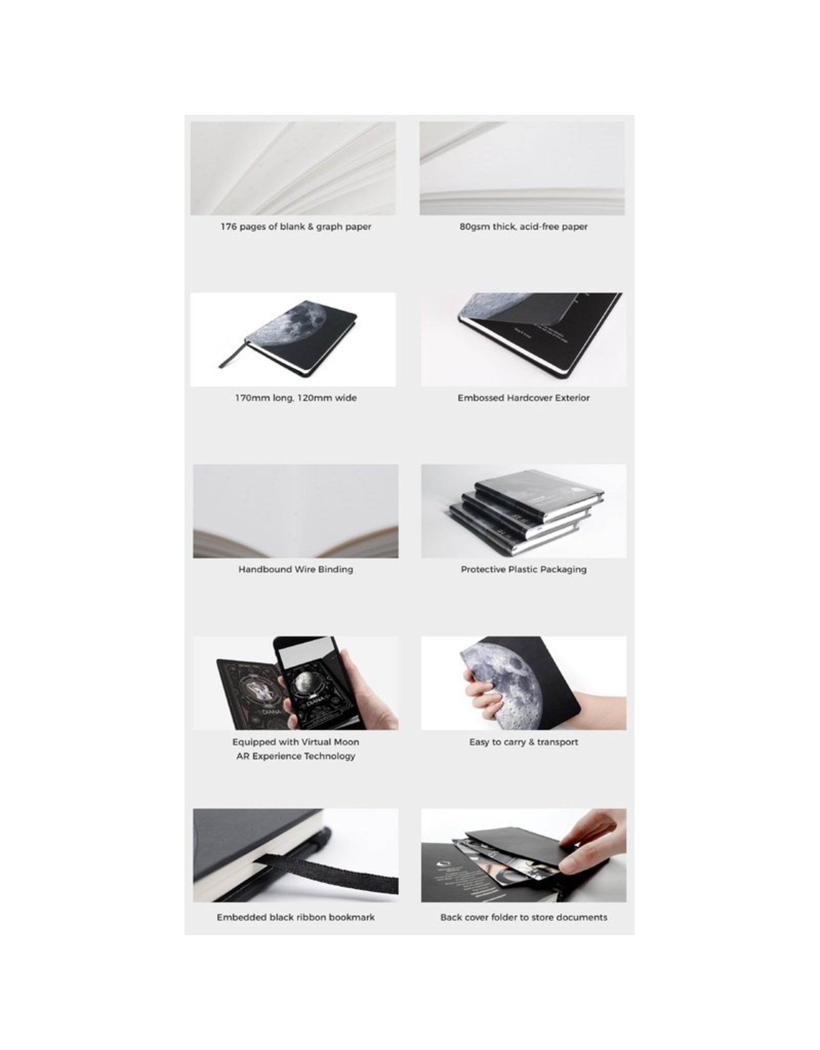 AstroReality LUNAR AR Notebook - Astroshop Urania