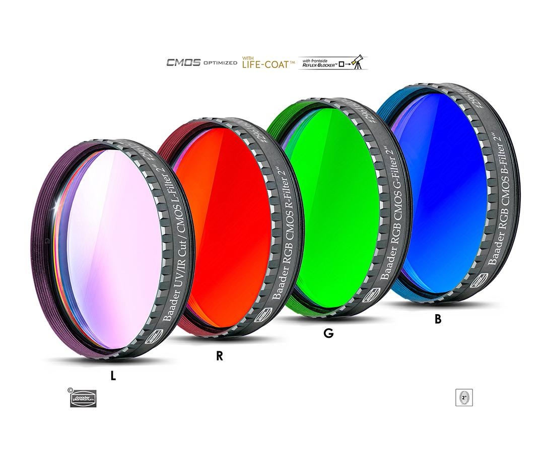 2 inch L-RGB filter set - CMOS optimized - Astroshop Urania