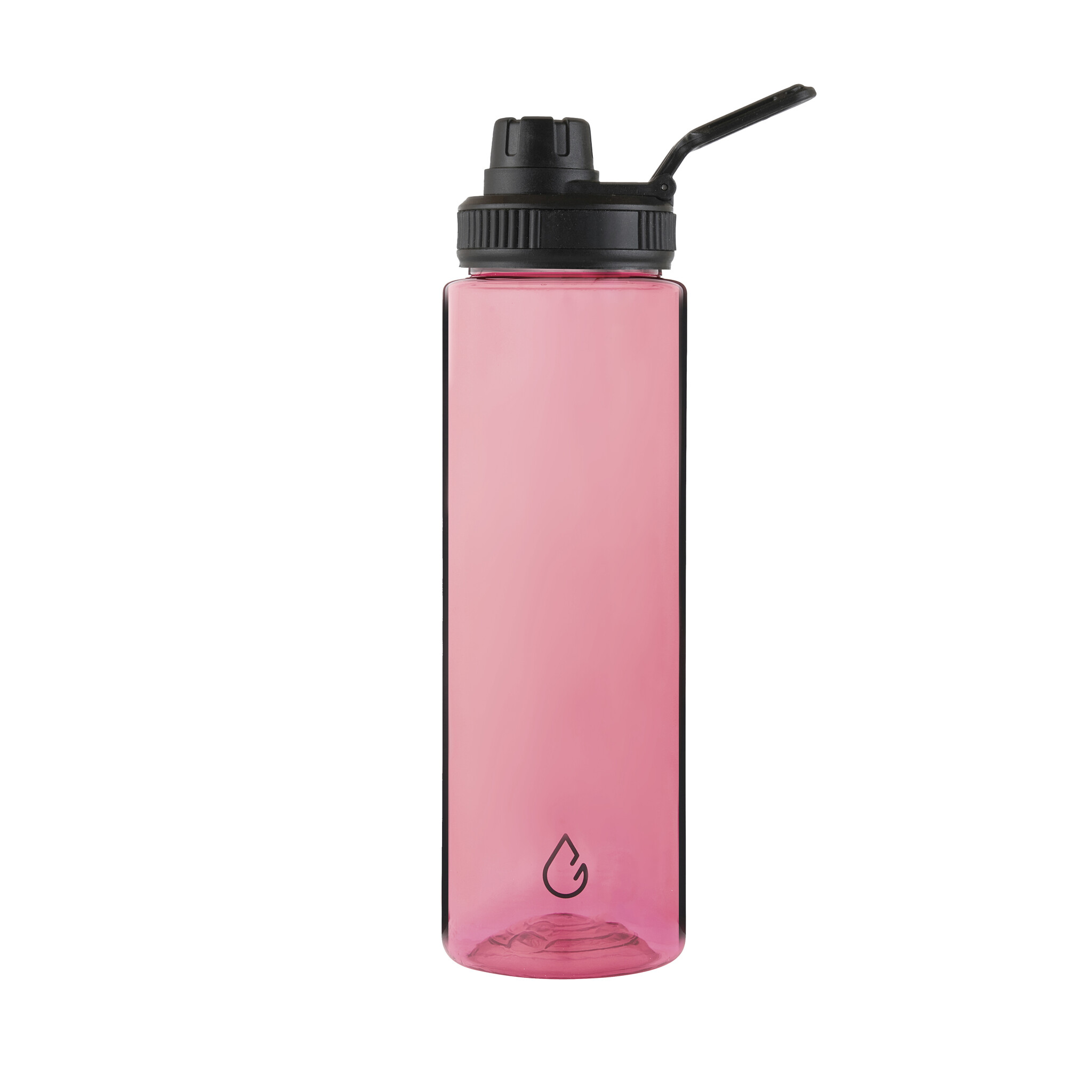 Sport waterfles transparant roze 700 ml - Wattamula - Wattamula