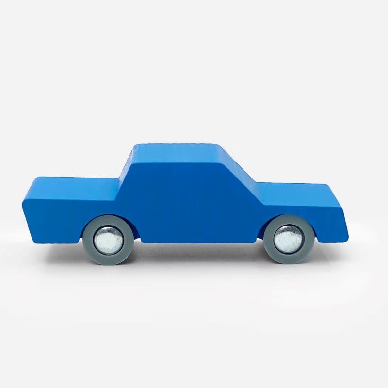 Waytoplay - Wooden toy car, blue - Zonnehoed