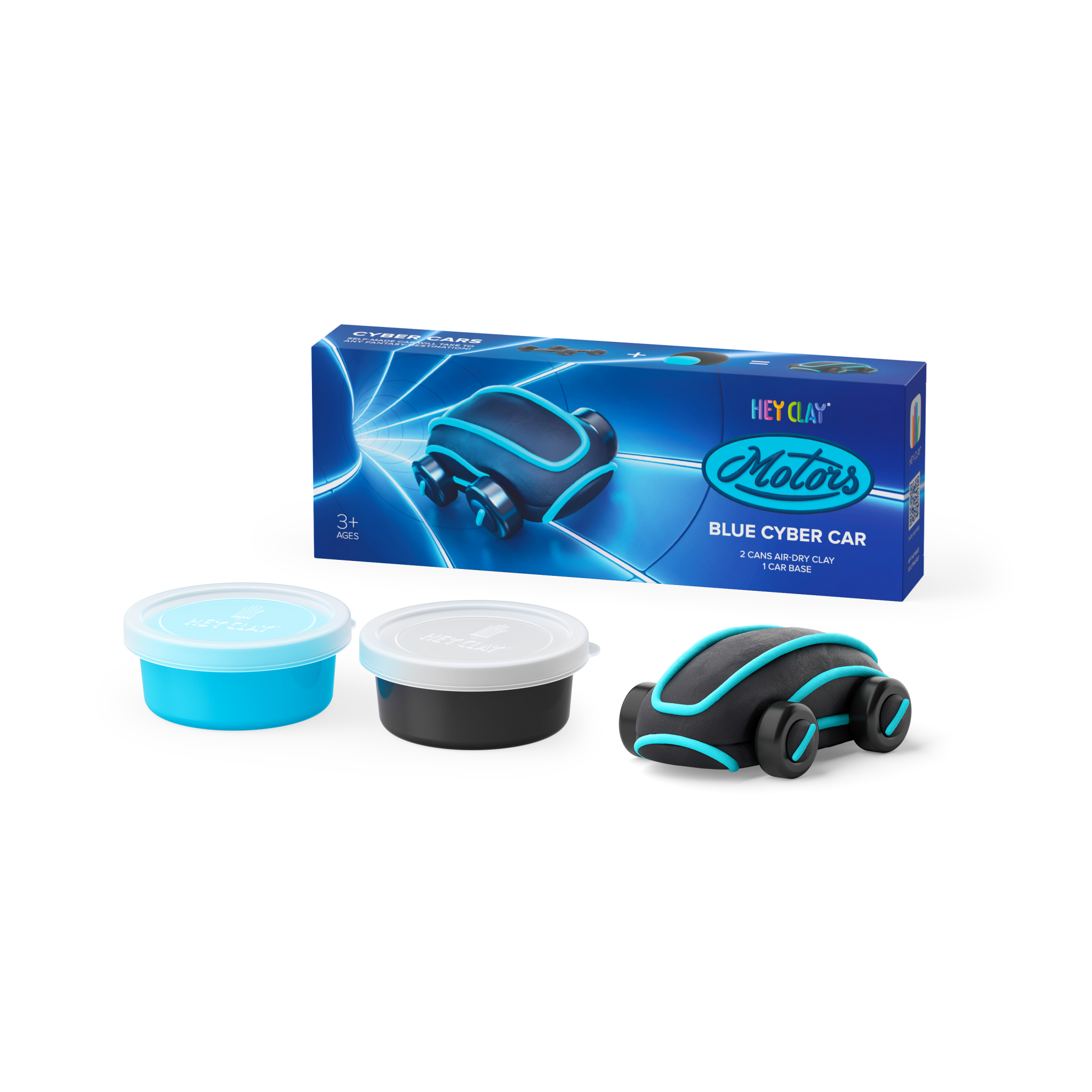 HeyClay Cyber Car Blue - Jack & Zo.