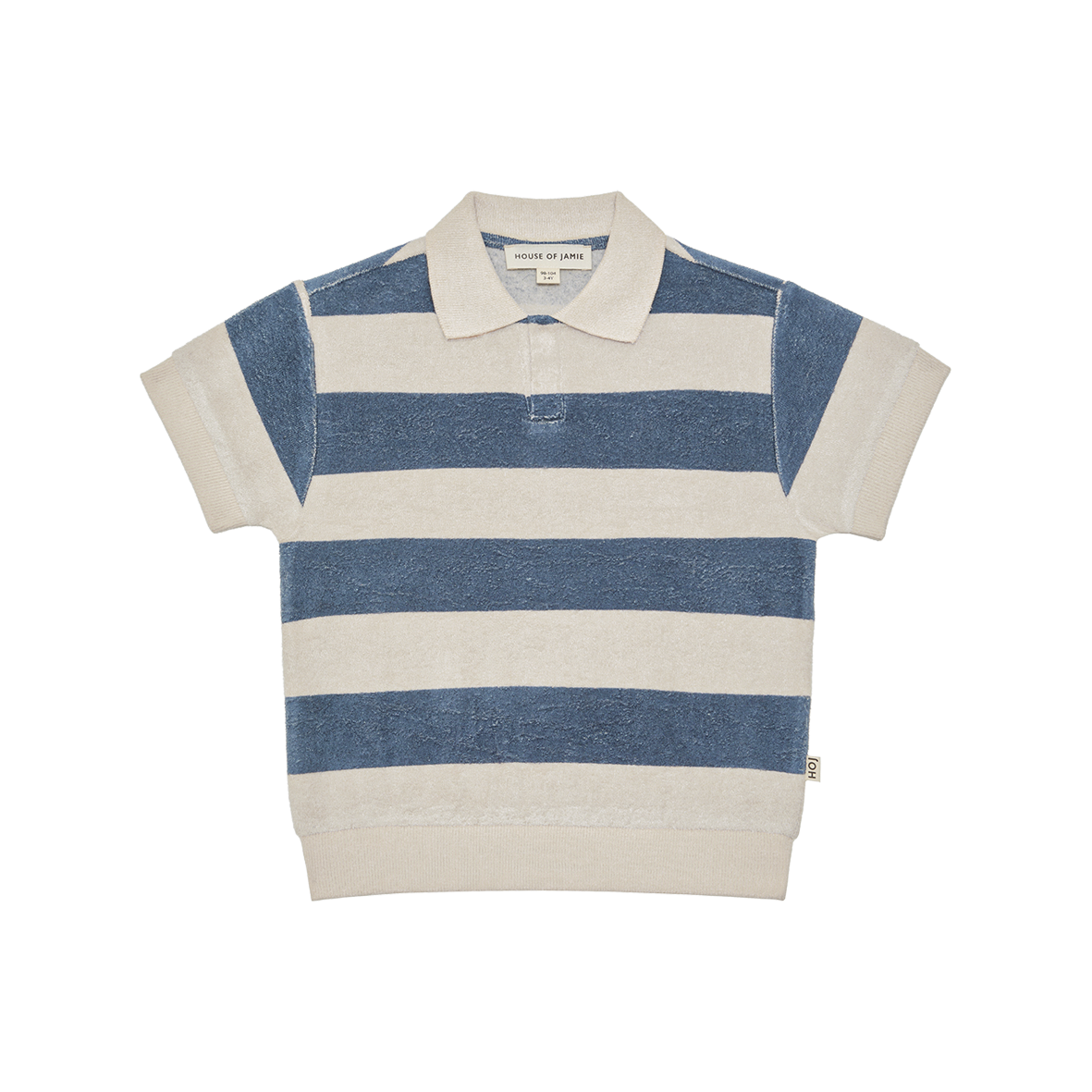 Relaxed Polo Indigo Stripes - Jack & Zo.